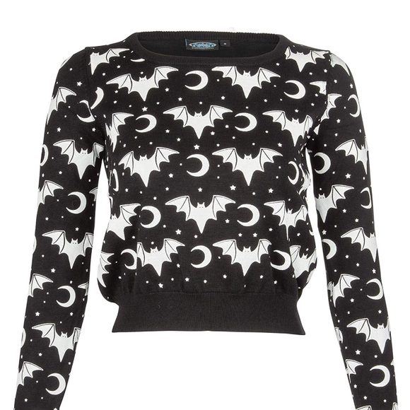 Dolls Kill | Sweaters | Moon Bats Halloween Goth Witchy Sweater | Poshmark